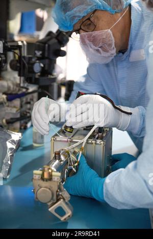 NASA technicians prepared the MSolo mass spectrometer for VIPER at ...