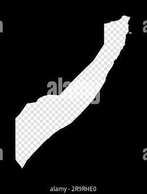 Somalia map. Blank vector map of the country with regions. Borders of ...