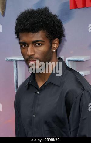 Wilson Mbomio attending the UK premiere of The Witcher season 3, at the ...