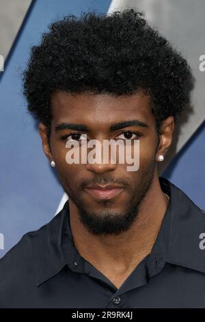 Wilson Mbomio attending the UK premiere of The Witcher season 3, at the ...