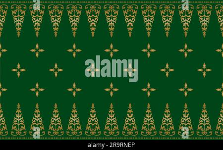 Indonesia Traditional Woven Cloth Songket Seamless Pattern. batik tenun ...