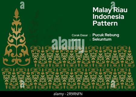 Indonesia Traditional Woven Cloth Songket Seamless Pattern. batik tenun ...