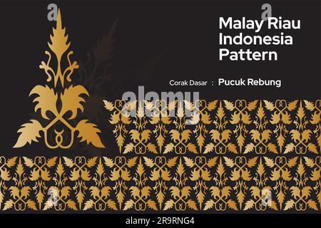 Batik Songket Pattern Vector Stock of Indonesian, Sumatera Island, or ...