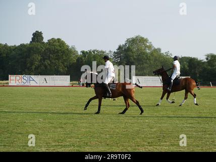 Two polo players at the GPC Stock Photo - Alamy
