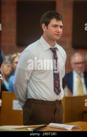 Jacob Coffey appears in court during his sentencing for the death of ...