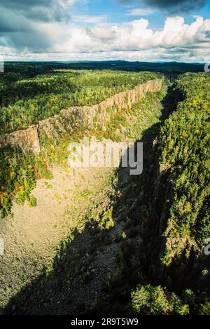Aerial image of Ouimet Canyon, Ontario, Canada Stock Photo - Alamy