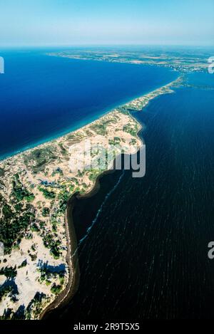 Aerial image of Sandbanks Provincial Park, Picton, Ontario, Canada ...