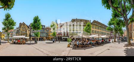 Colmar, France - June 21, 2023: statue of General Rapp at Rapp square ...