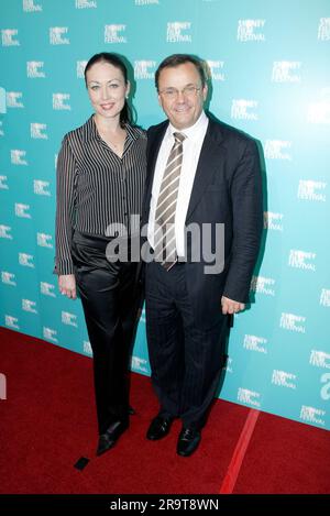 Frank Sartor and Monique Sartor at the Sydney Film Festival opening ...