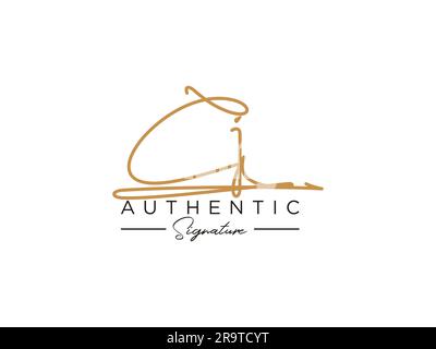 CJ Signature Logo Template Vector Stock Vector Image & Art - Alamy