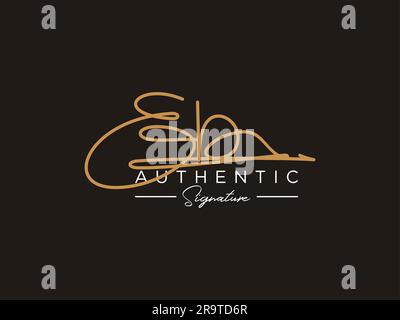 EB Signature Logo Template Vector Stock Vector Image & Art - Alamy