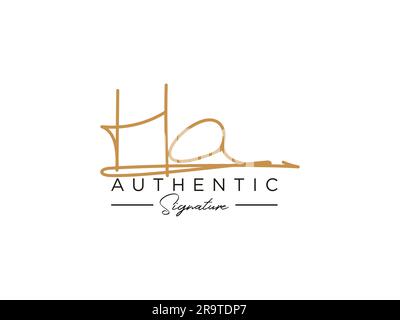 HO Signature Logo Template Vector Stock Vector Image & Art - Alamy