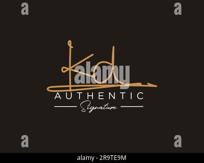 KD Signature Logo Template Vector Stock Vector Image & Art - Alamy