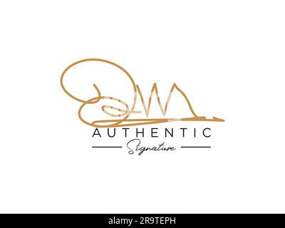 OW Signature Logo Template Vector Stock Vector Image & Art - Alamy