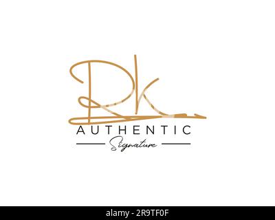 RK Signature Logo Template Vector Stock Vector Image & Art - Alamy