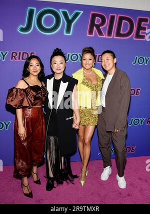 Stephanie Hsu, left, Sherry Cola, Awkwafina, Ashley Park and Sabrina Wu attend the special ...