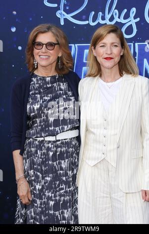 Dreamworks Animation president Margie Cohn poses with her husband Peter ...