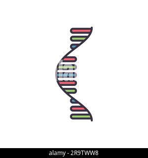RNA related vector icon. RNA sign. Isolated on white background ...