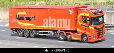 Scania 500S series hgv prime mover lorry truck graphic by Manfreight ...