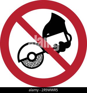 Do not use with hand-held grinding machine - prohibiton sign Stock ...