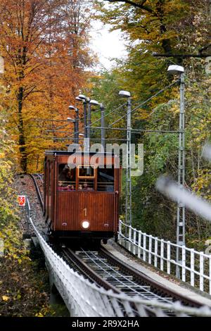 Historic funicular railway, cable railway of the SSB Stuttgarter ...
