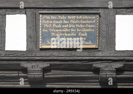 Historic Bach ancestral home of Johann Sebastian Bach and family ...
