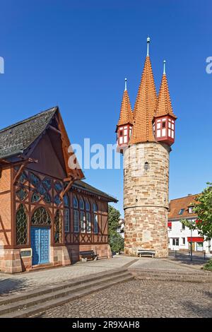 Duenzebacher gate tower, also prison tower, built in the 16th century ...