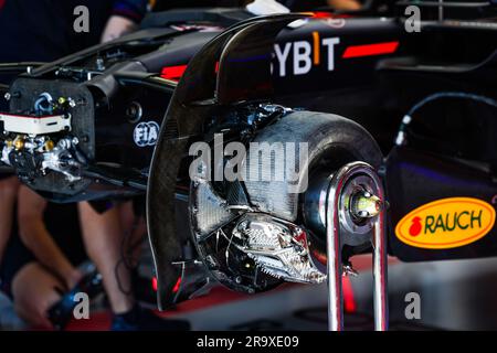 Red Bull Racing RB19, mechanical detail of the engine during the ...