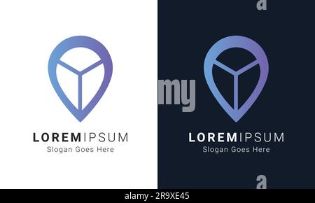 Pin Delivery Location Logo Design Tracking Box parcel Location Logotype ...