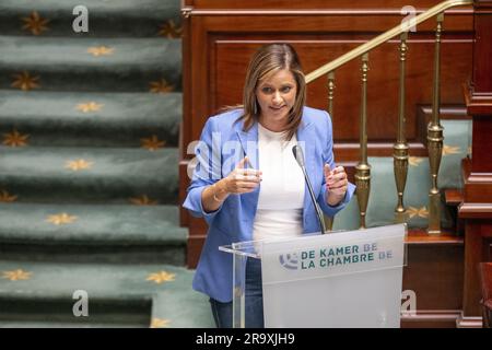 Brussels, Belgium. 29th June, 2023. Open Vld's Marianne Verhaert ...