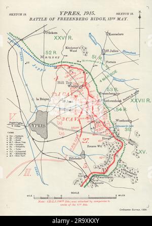 Battle of Frezenberg Ridge, 13th May 1915 night. Ypres First World War ...