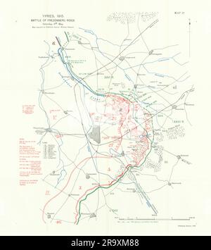 Battle of Frezenberg Ridge, 8th May 1915. Ypres. First World War. 1927 ...