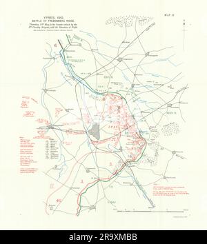 Battle of Frezenberg Ridge, 8th May 1915. Ypres. First World War. 1927 ...