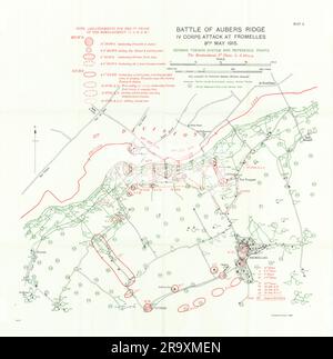 Battle of Aubers Ridge 9th May 1915 1st & Indian Corps. German Trenches ...