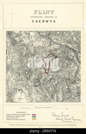 Flint Contributory Borough of Caerwys. JAMES. BOUNDARY COMMISSION 1868 ...
