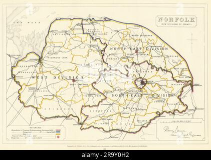 Norfolk Parliamentary County. BOUNDARY COMMISSION. Close 1917 old ...