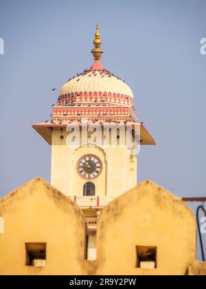 Oldest Clock tower in Jaipur at the City palace Stock Photo - Alamy