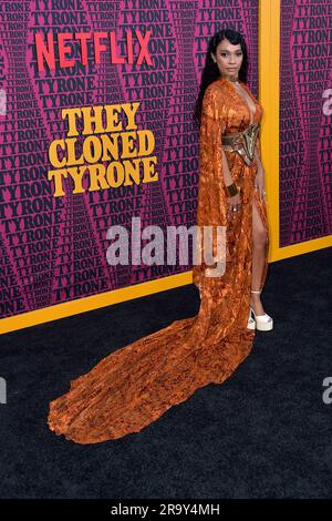 Megan Sousa bei der Premiere des Netflix Films 'They Cloned Tyrone ...