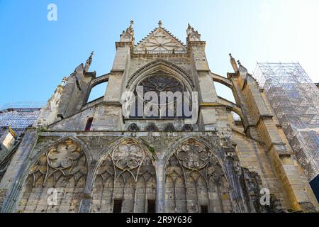 Crossing of the basilica-cathedral of Soissons, dedicated to Saint ...
