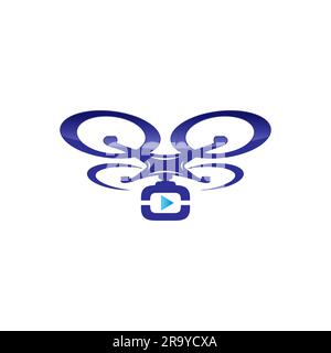 Unique drone logo Modern and minimalist vector and abstract logo.EPS 10 ...