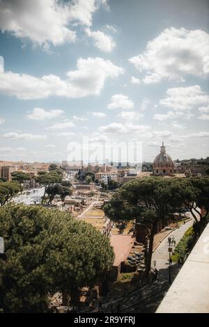 A vertical shot of a view of Rome from a bridge Stock Photo - Alamy