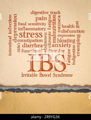 IBS (Irritable Bowel Syndrome) acronym on yellow sticky note Stock ...