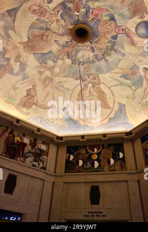 The Ballin Ceiling Mural at Griffith Observatory - Los Angeles ...