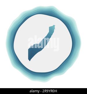 Somalia logo. Sign with the map of the country and colored stripes ...