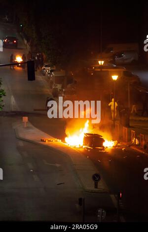 Ile de France Montreuil second night of riot following the death of ...