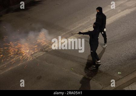 Ile de France Montreuil second night of riot following the death of ...