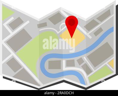 map paper guide isolated icon vector illustration design Stock Vector ...