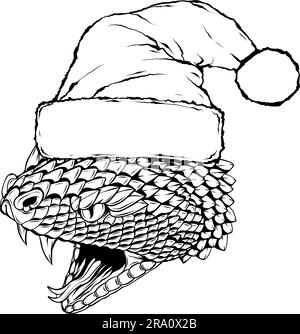 snake head outline in black and white Stock Vector Image & Art - Alamy