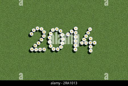 Calendar, colourful representation of the year 2014 Stock Photo - Alamy