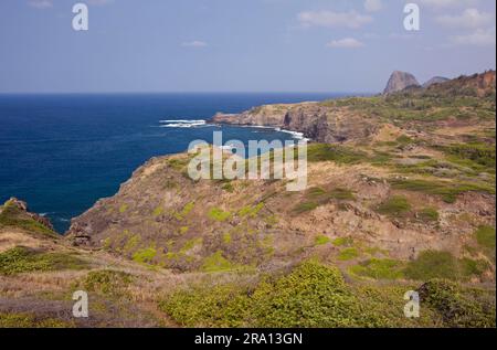 Hawea Point, northern tip of the island of Maui, Hawaii, USA Stock ...